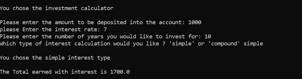 Github Cl1ntonmpersonalfinancecalculator Hyperiondev Level 1 Capstone 1 Project Variables