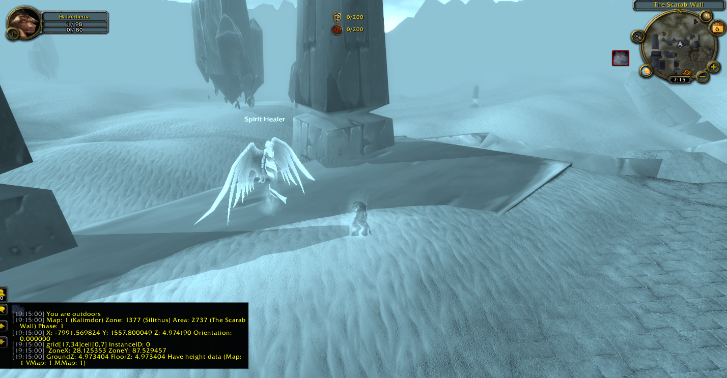 [AQ40] Ghost form falling under map · Issue #13723 · azerothcore ...