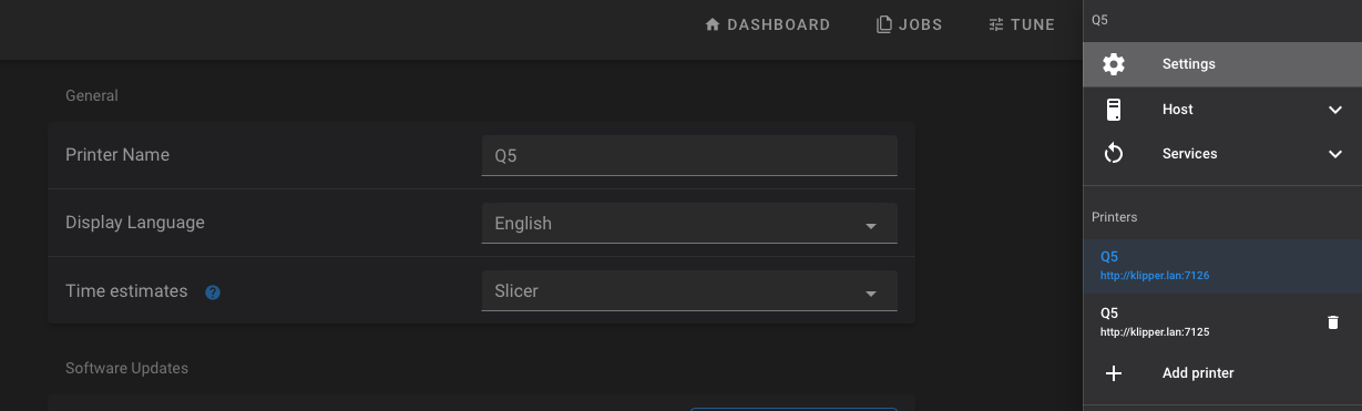 Fluidd confuses settings when multiple printers are configured · Issue #256 · fluidd-core/fluidd ...
