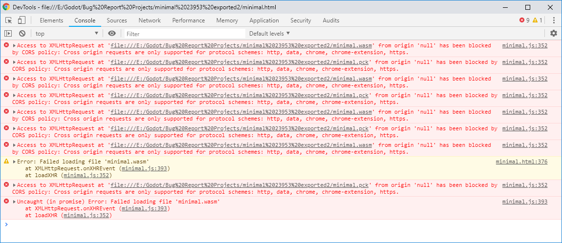HTML5 export + HTTPClient = consistent failure · Issue #23953 · godotengine/godot · GitHub