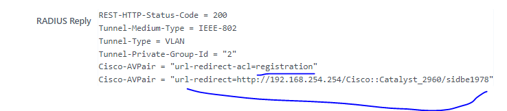 Zen 12 - Redirect URL is not take placed on Switch via Radius Reply ...