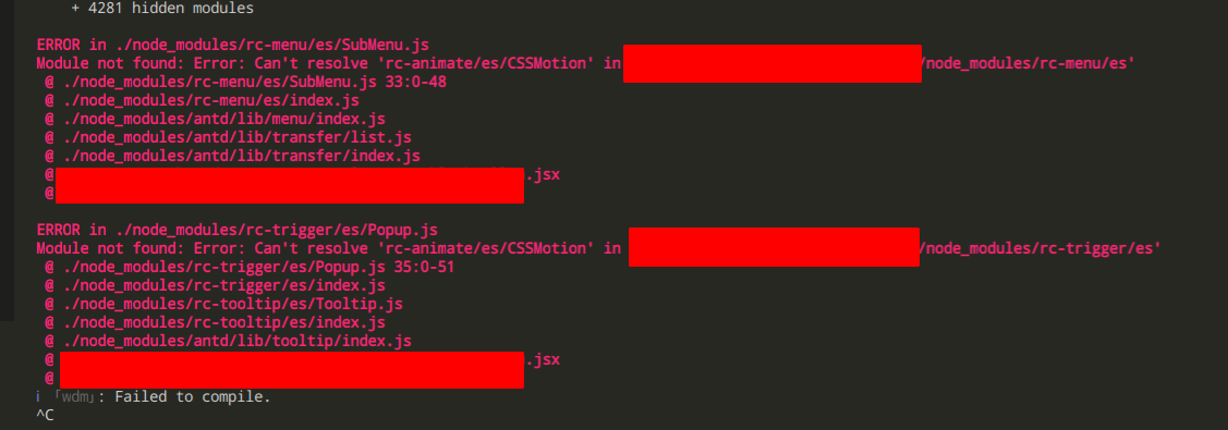 CSSMotion in rc-menu and rc-trigger (Transfer component) making compile fail · Issue #28637 ...