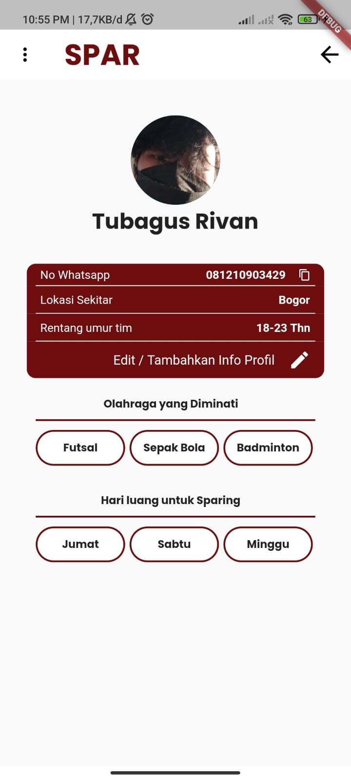 GitHub - TbRivan/Spar_Aplication: Sebuah Aplikasi untuk melakukan Sparing antar pemain dan ...
