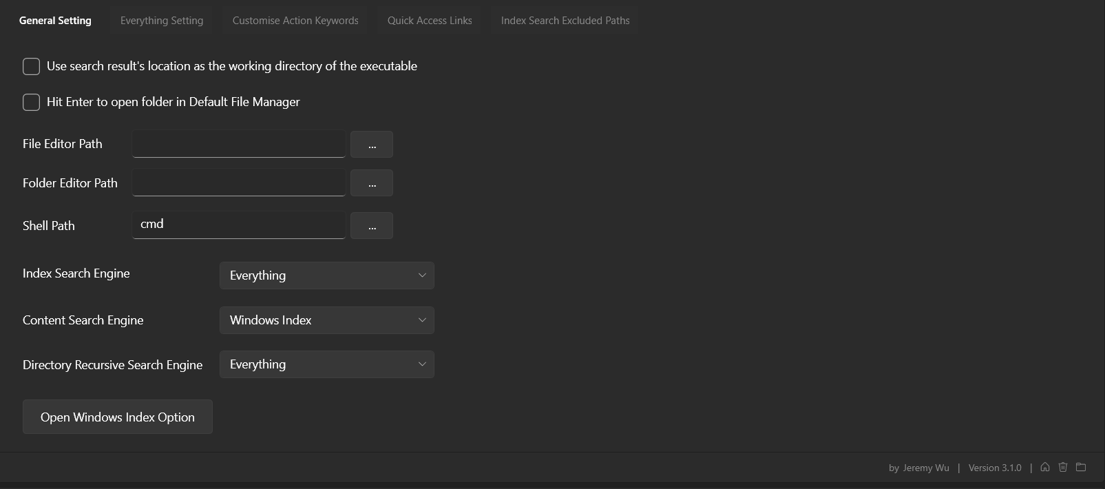 BUG: Everything Search Not Working · Issue #2128 · Flow-Launcher/Flow.Launcher · GitHub