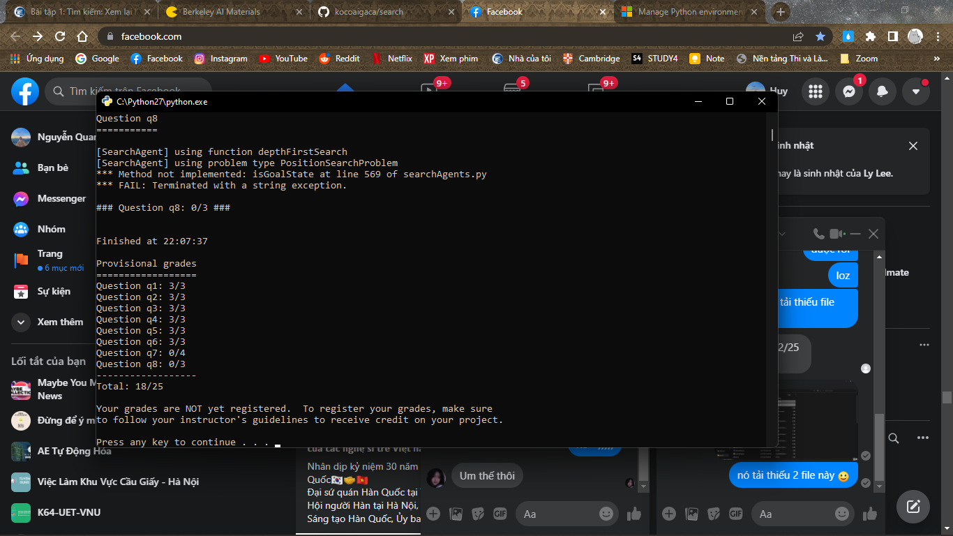 GitHub - huywbu/Project-1-Search: Project 1: Search
