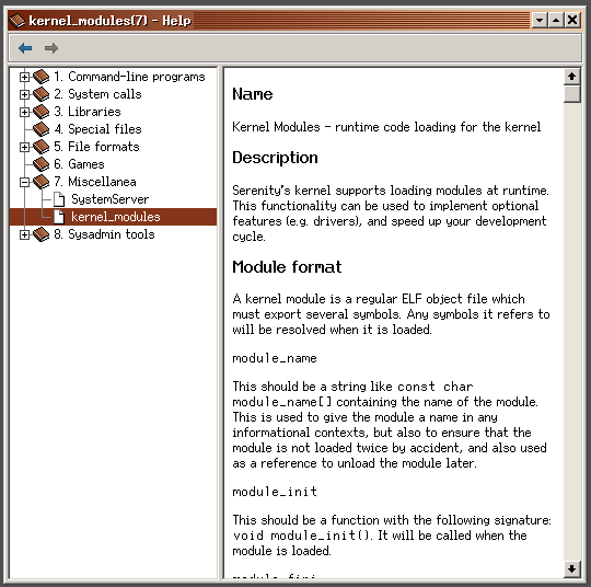 Documentation Request · Issue #2039 · SerenityOS/serenity · GitHub