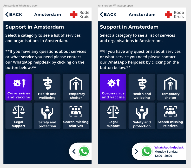 Floating WhatsApp-Help-desk button with opening-hours-widget · Issue ...
