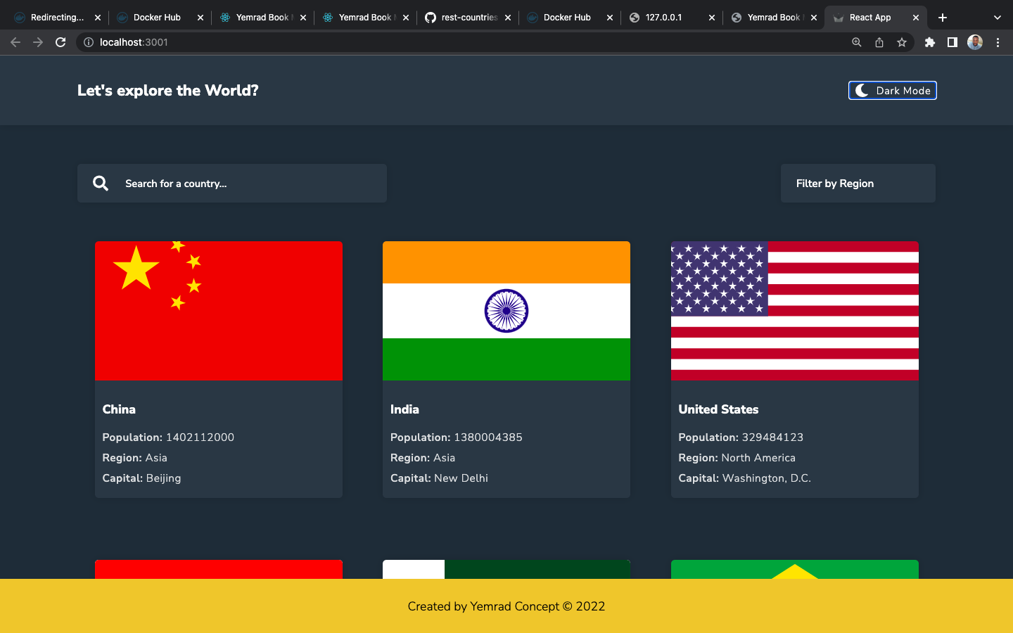 GitHub - Yemiklein/rest-countries-api