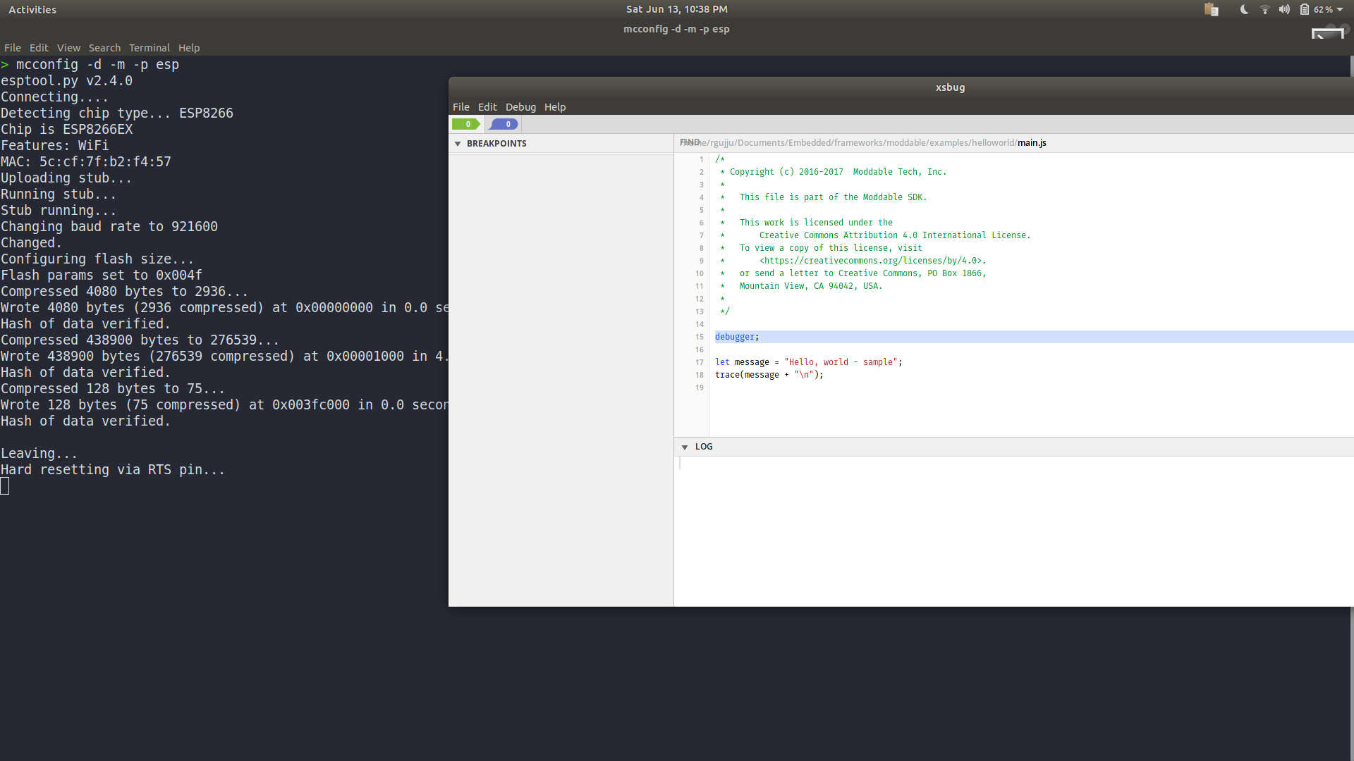Unable To Execute Example On Esp8266 · Issue 384 · Moddable Opensourcemoddable · Github 