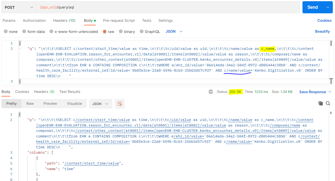 AQL Error - Could not perform SQL: Syntax Error · Issue #1014 · ehrbase/ehrbase · GitHub