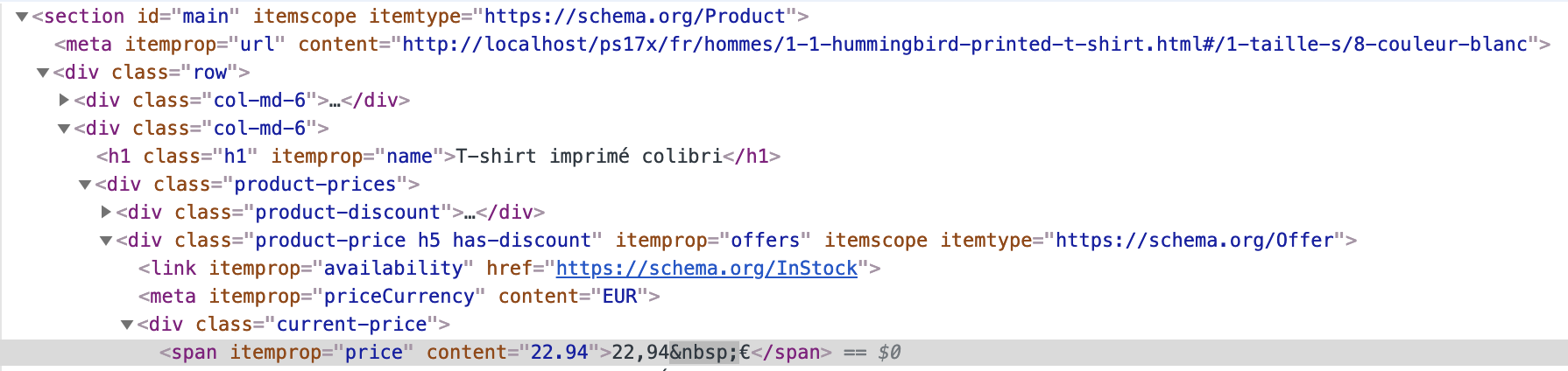 microdata errors in many pages · Issue #12694 · PrestaShop/PrestaShop · GitHub