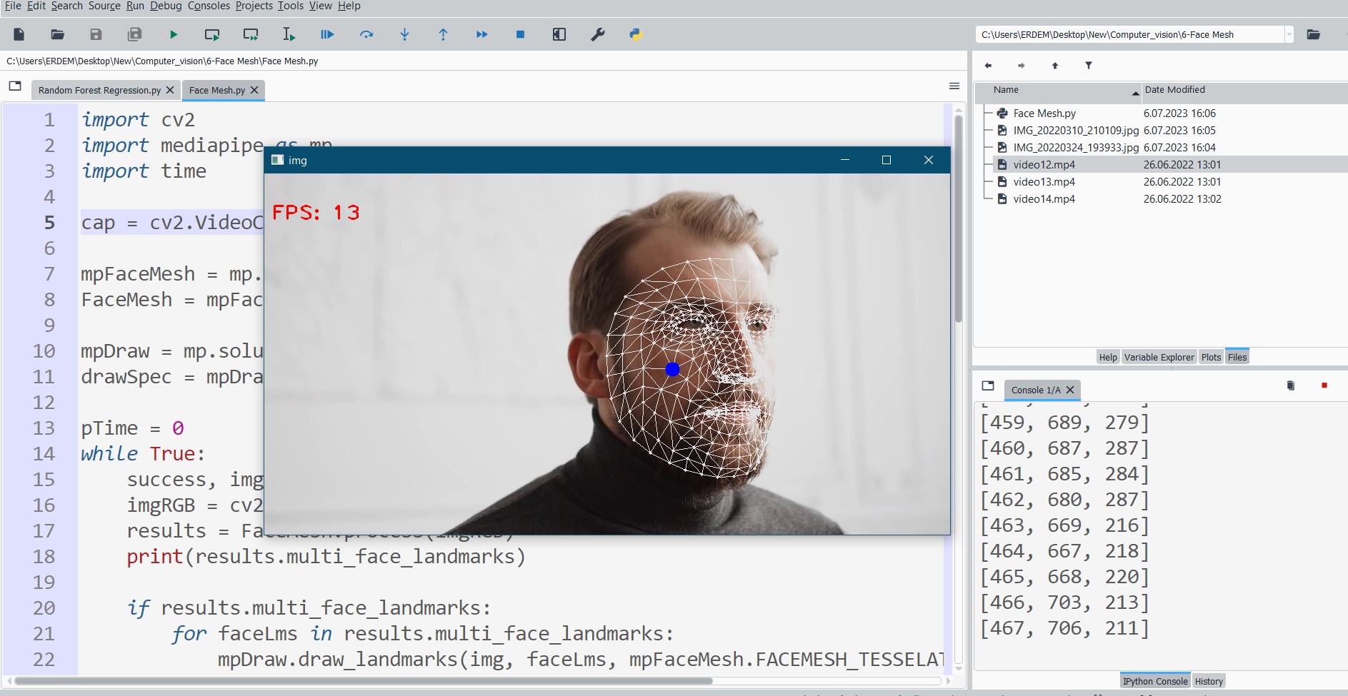 GitHub - erdemttas/Face-Mesh: Python yüz örgüsü