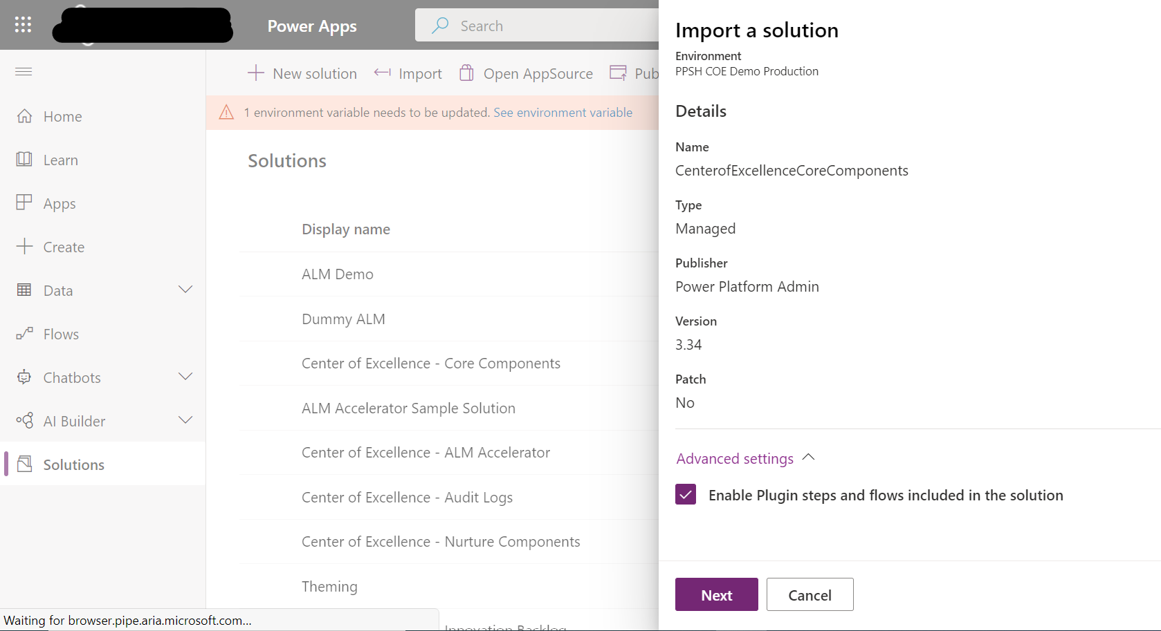CoE Starter Kit Upgrade · Issue #2172 · microsoft/coe-starter-kit · GitHub