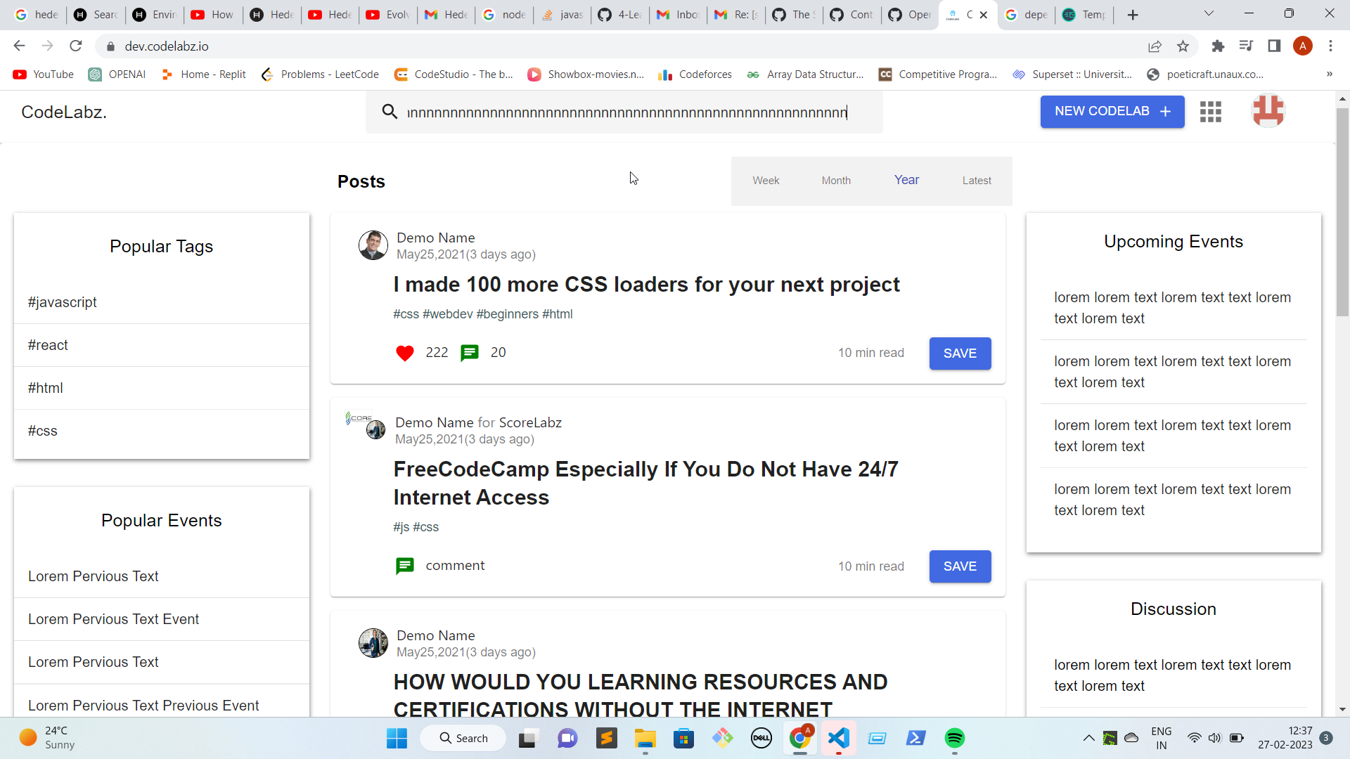 The SearchBar Overflows · Issue #730 · scorelab/Codelabz · GitHub