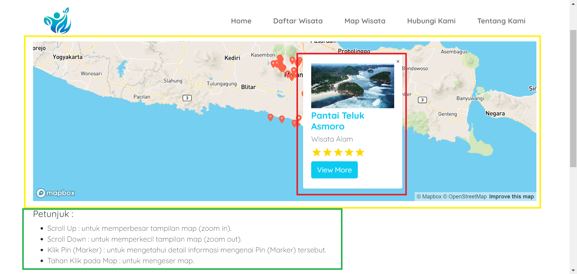 GitHub - ajimiftahussalim/Pesona-Malang: Sistem Informasi dan Pemetaan Geografis Destinasi ...