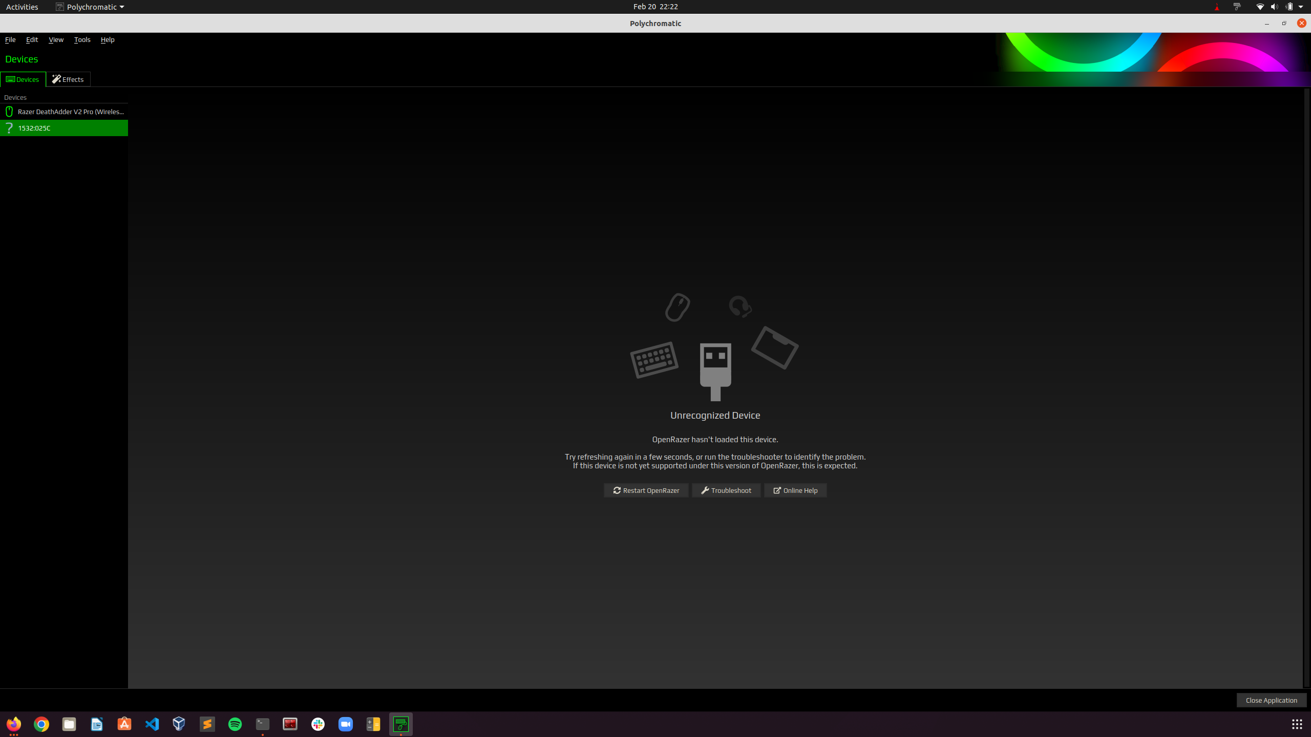 Support for Blackwidow V3 Pro wireless(PID1532:025c) on Ubuntu 20.04 · Issue #2024 · openrazer ...