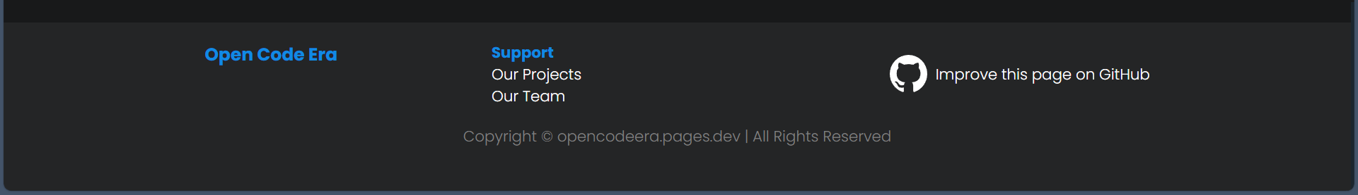 [BUG] Revamp the footer. · Issue #43 · OpenCodeEra/OpenCodeEra · GitHub