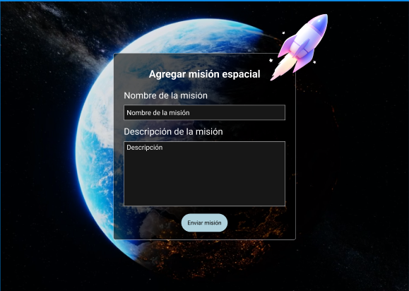 [MOCKUP] Sumbit & View space missions · Issue #25 · danpg94/space_missions · GitHub