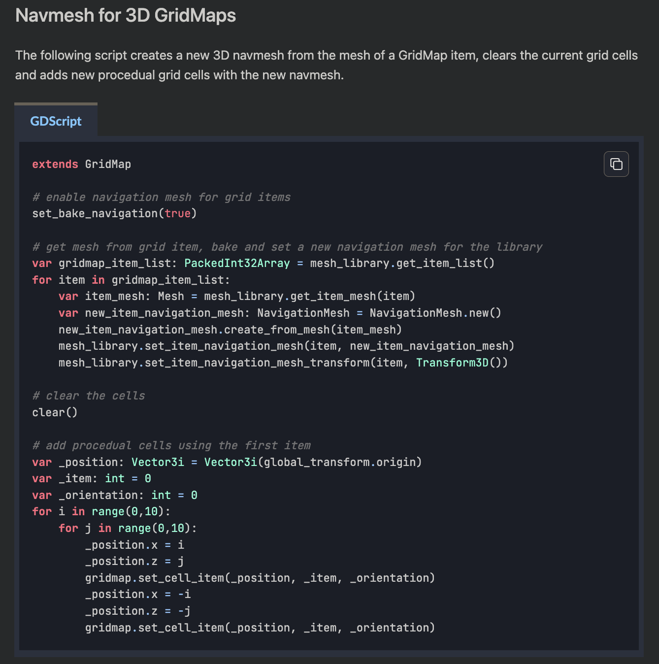 `GridMap`: Attempted to merge a navigation mesh triangle edge with another already-merged edge ...