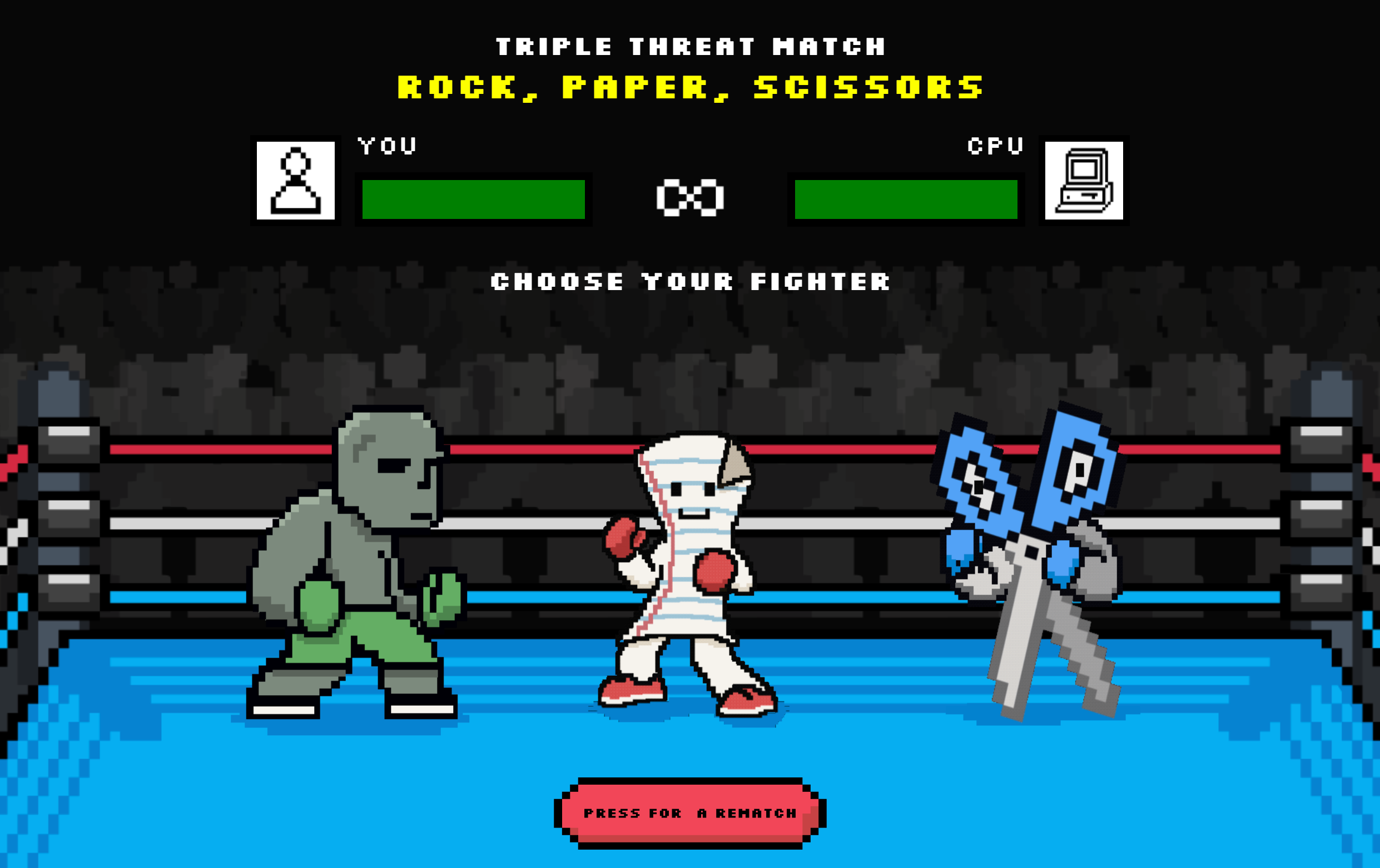GitHub - MannyLerma/rock-paper-scissors-v2: Redesign of a rock, paper, scissors game previously ...