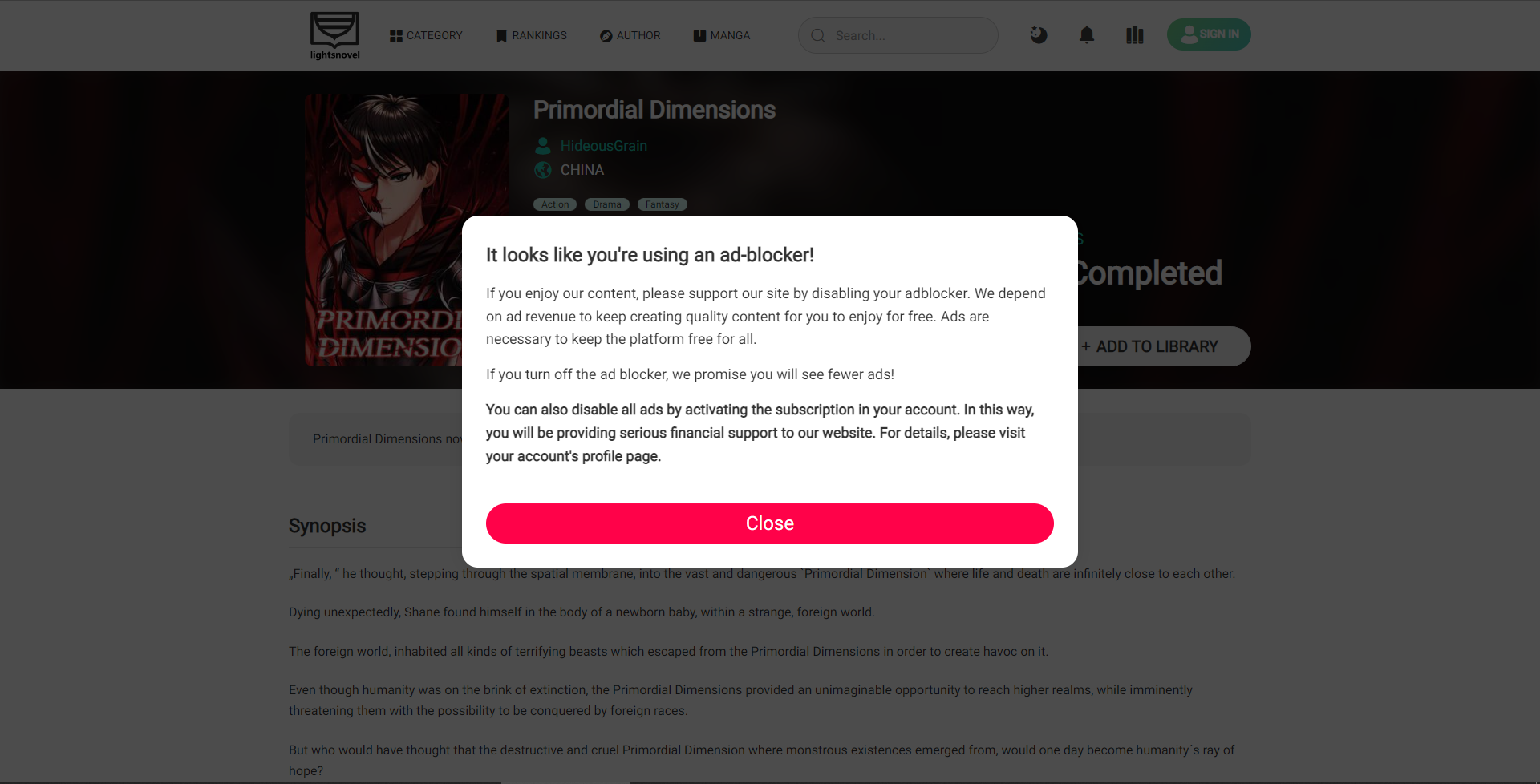 lightsnovel.com: detection · Issue #16707 · uBlockOrigin/uAssets · GitHub