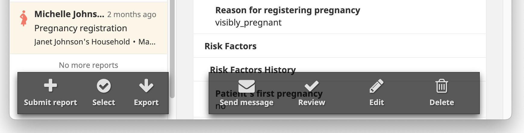 Move non-additive actions from Action Bar to "More Options" menu "⋮ ...