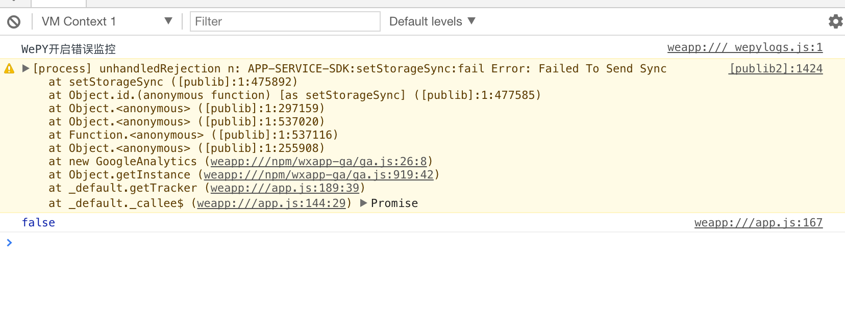微信更新 Patch 版本后小程序出现异常，并伴随 Fail to send sync 错误 · Issue #1938 · Tencent/wepy · GitHub