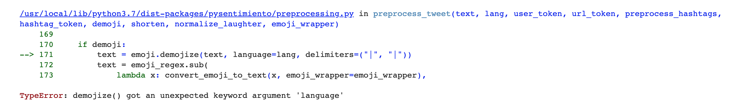 A Python multilingual toolkit for Sentiment Analysis and Social NLP tasks