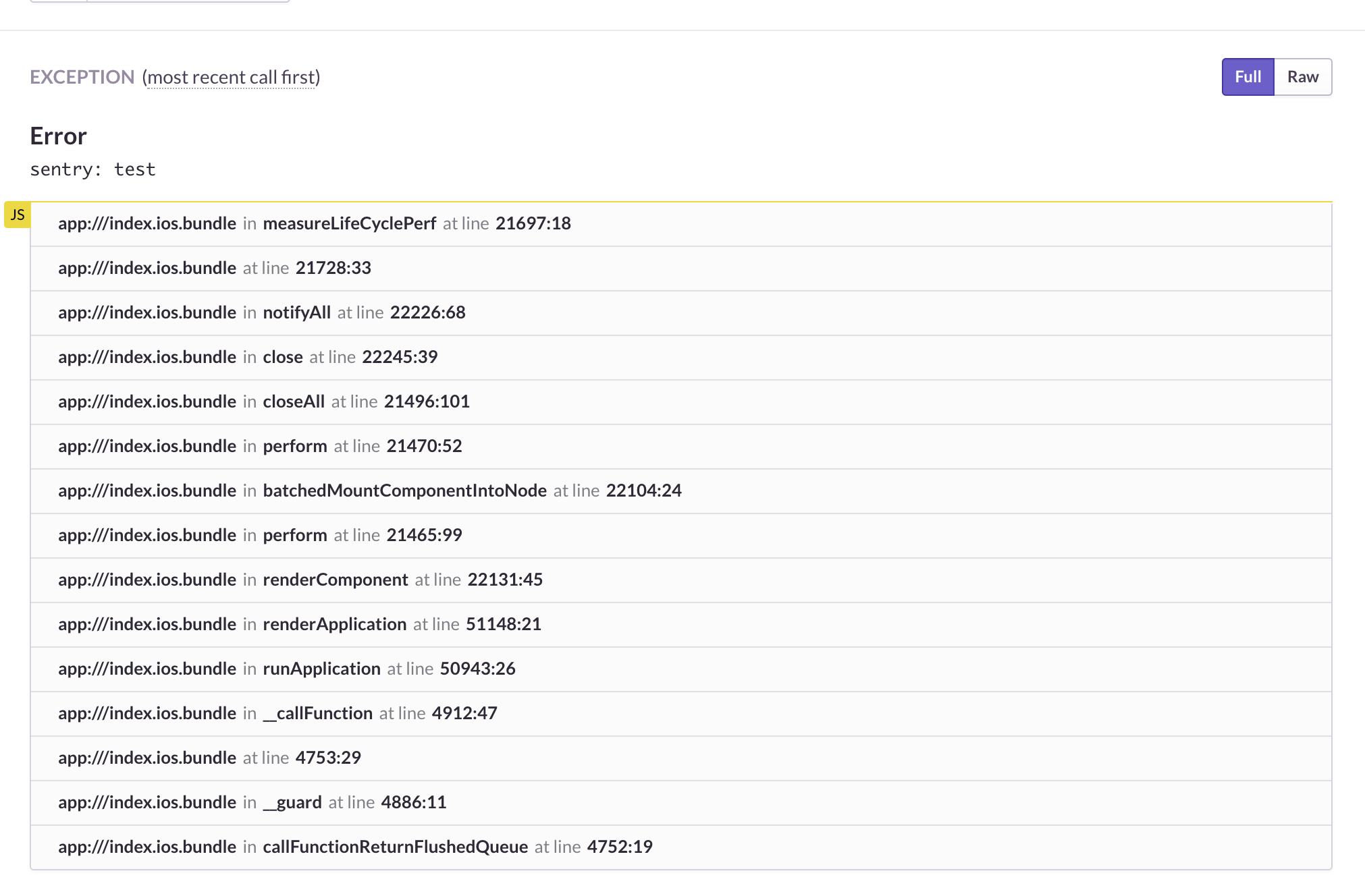 No Sourcemaps With Js Error · Issue 151 · Getsentrysentry React Native · Github