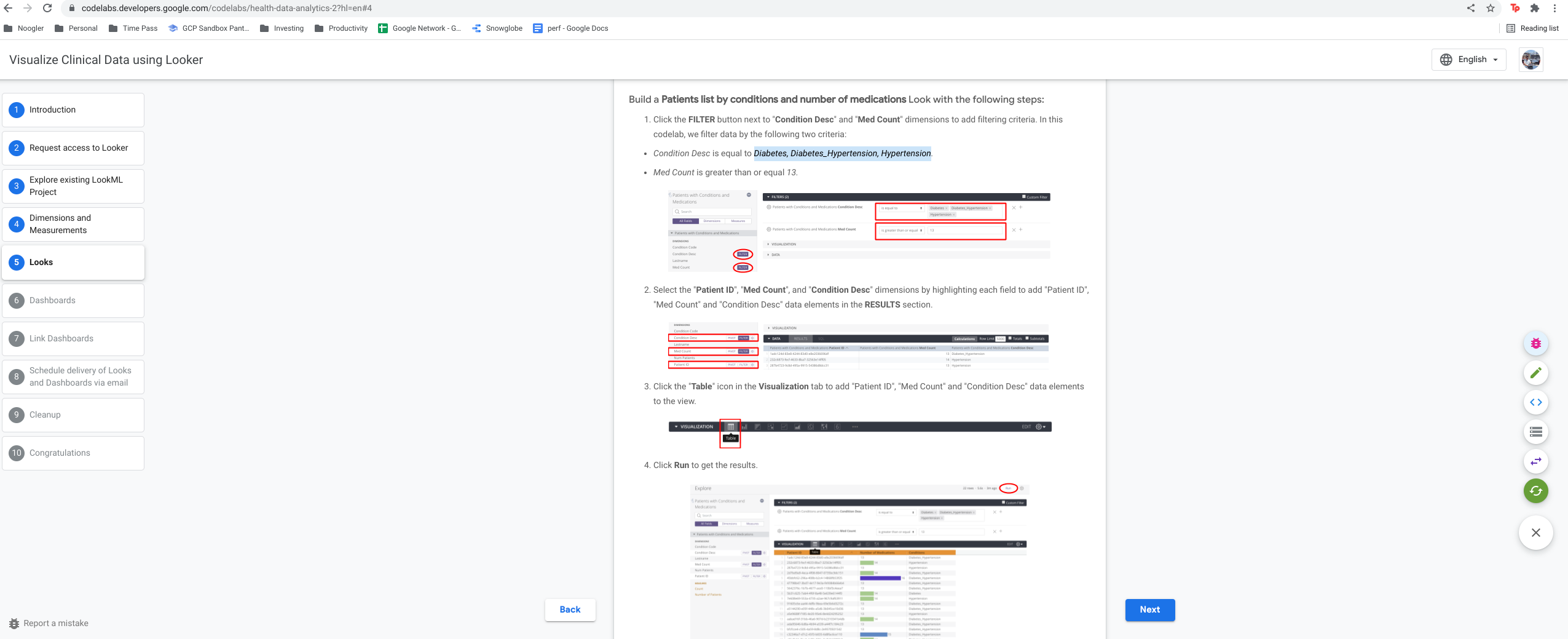 Error in codelab: Visualize Clinical Data using Looker · Issue #1086 · googlecodelabs/feedback ...