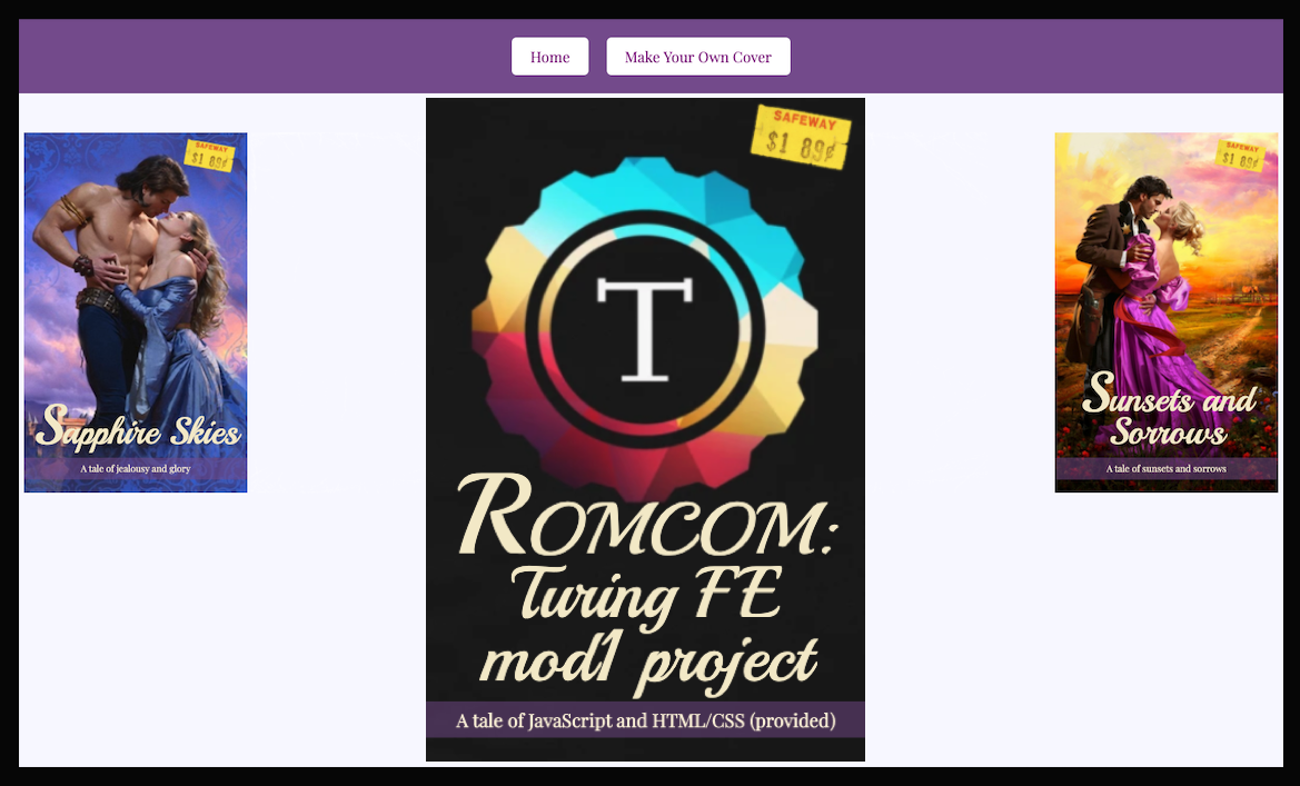 GitHub - GreenbergKU/romcom: M1 pair project