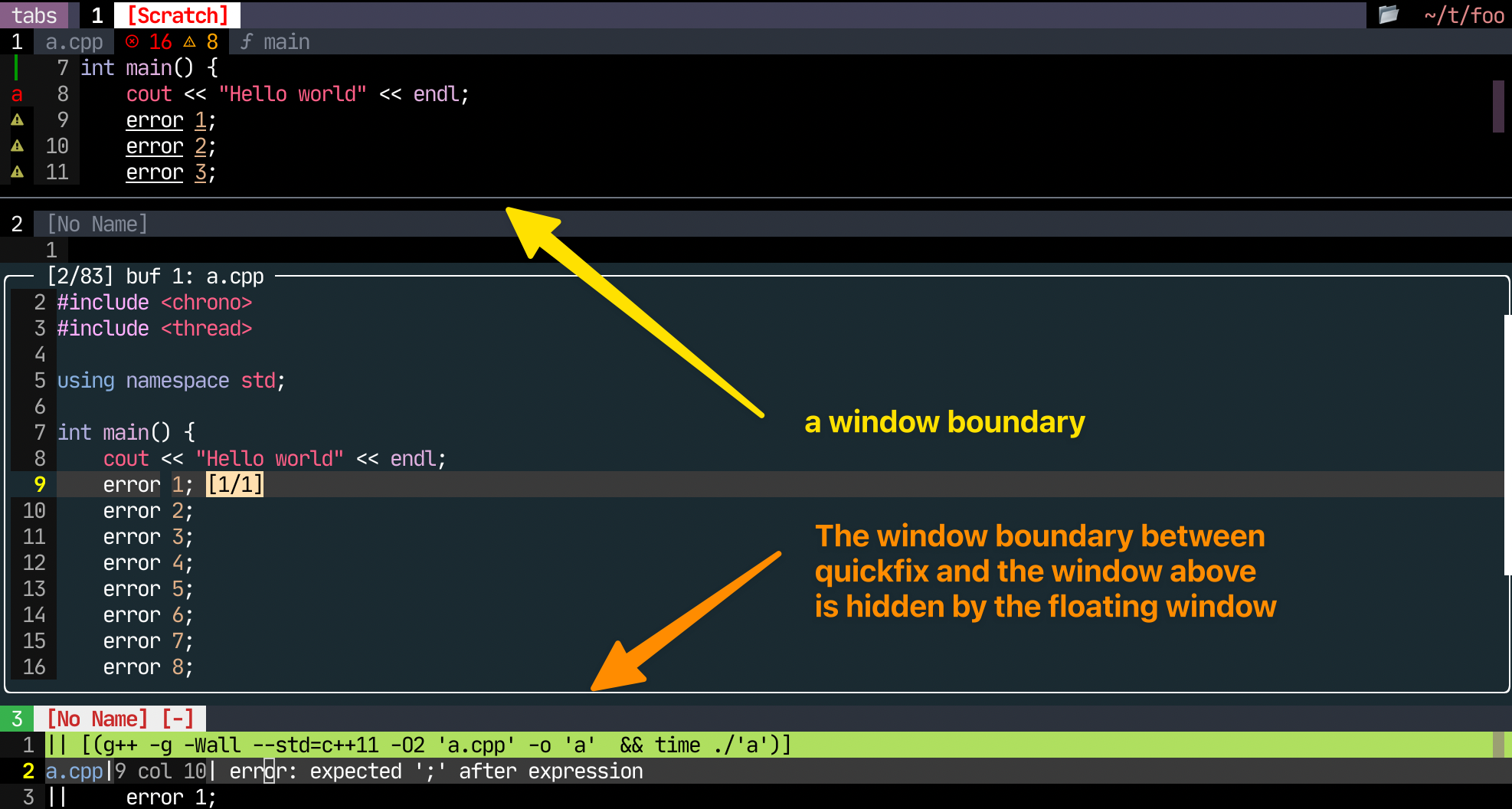 winbar (neovim 0.8.0) awareness: off-by-one error in the preview window location · Issue #81 ...