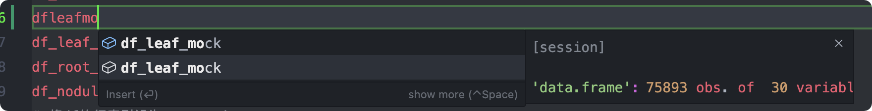 Variable Duplication One From Workspace Another From Session · Issue 631 · Reditorsupport