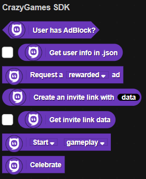 CrazyGames SDK Extension by softedco · Pull Request #113 · TurboWarp/extensions · GitHub