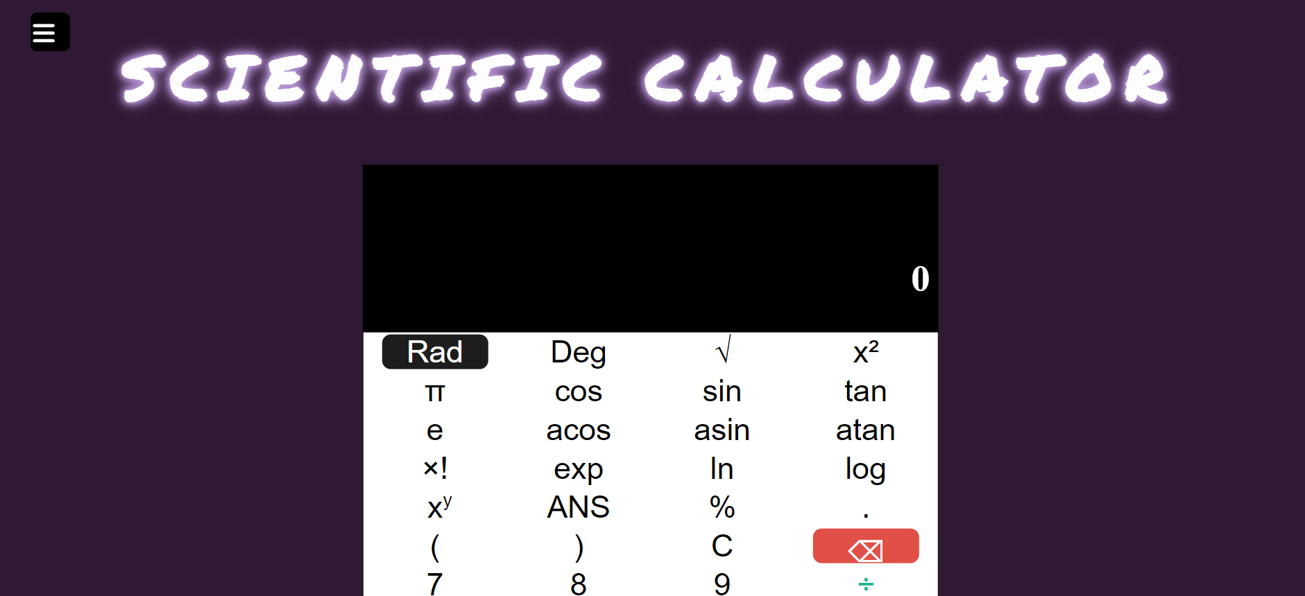 GitHub - DevilzzNikhil/Math-Hackers: Website for Advanced level calculator with unit convertor ...