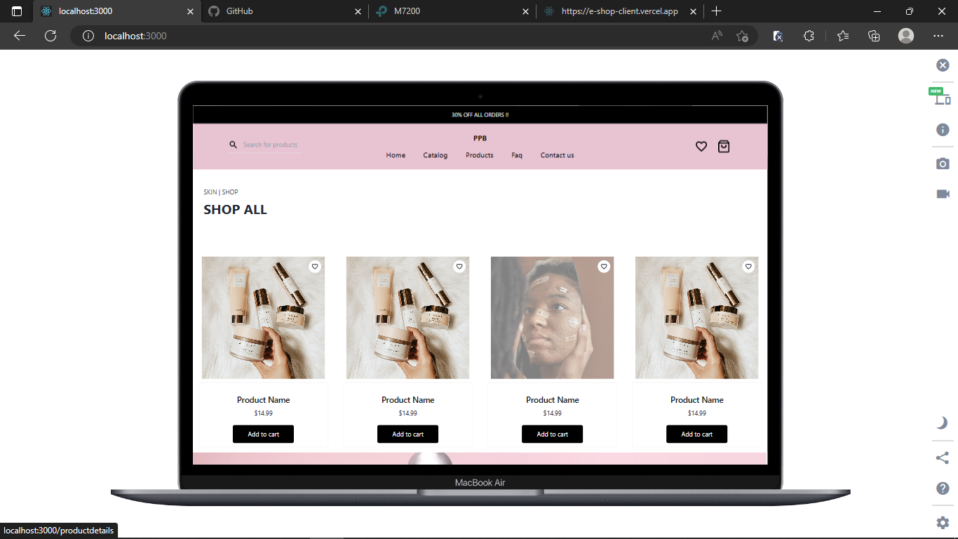GitHub - SamMintah/e-shop: An e-commerce project mainly for skincare products. This repo ...