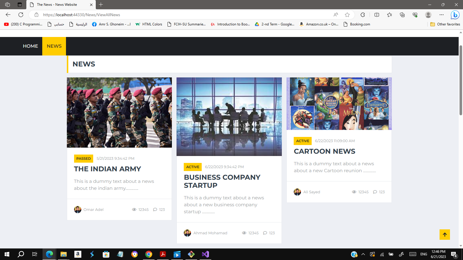 GitHub - OmerAfify/TheNews_WebApp: A Web Application for providing ...