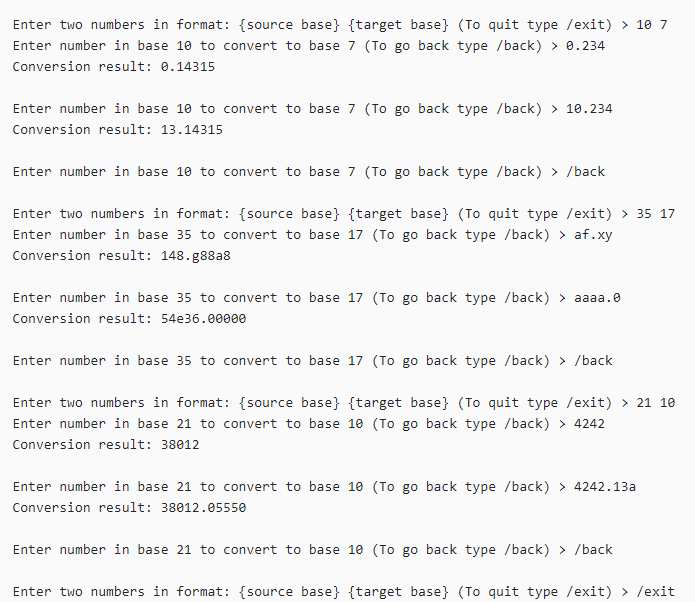 GitHub - MichalGrzelakOneThree/number_base_converter: Simple number base converter.