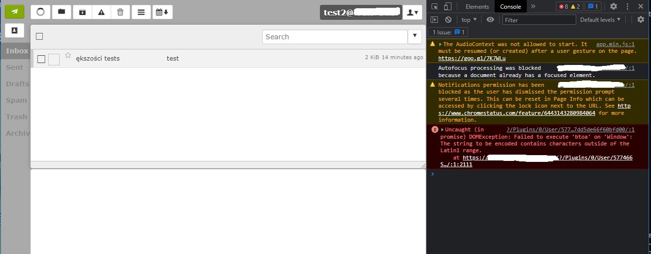 Non-latin symbols in Name break Avatar plugin · Issue #967 · the-djmaze/snappymail · GitHub
