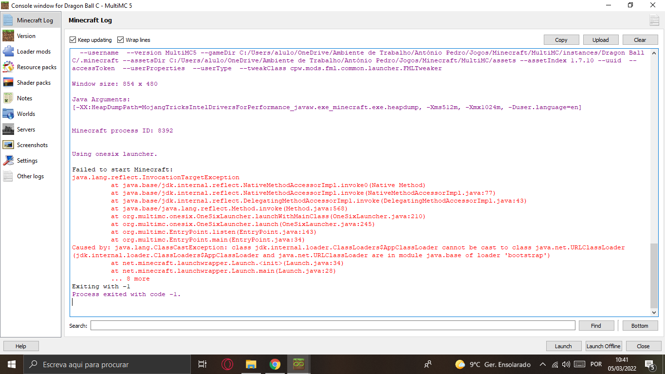 MultiMC not letting me launch any mods or modpacks · Issue #4562 · MultiMC/Launcher · GitHub