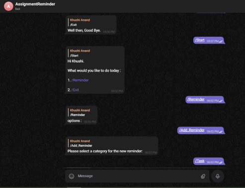 GitHub - KavyaSethia/Reminder-bot: Telegram Bot