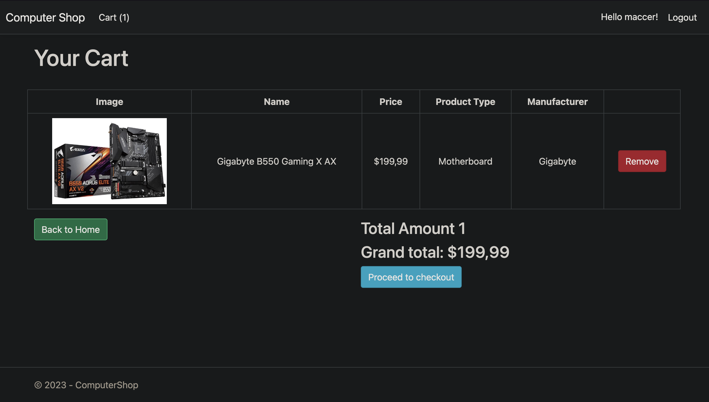 GitHub - Maccer0/ComputerShop: ASP.NET e-commerce app