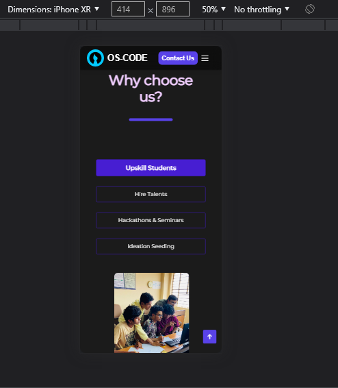 Fix the layout of 'WHY CHOOSE US' section · Issue #269 · OSCode-Community/OSCodeCommunitySite ...