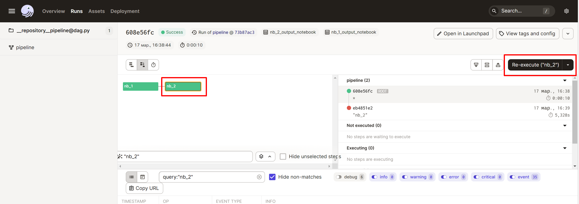 Re-execute op PapermillExecutionError · Issue #13013 · dagster-io/dagster · GitHub