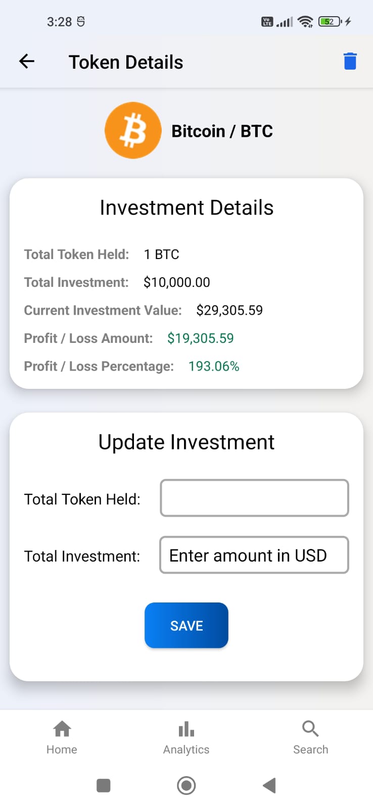 GitHub - orhanuckulac0/CoinWise: A cryptocurrency investment tracking app designed with MVVM ...
