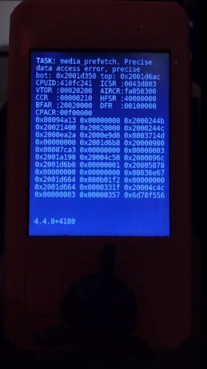 Prusa Mini+ Blue Screen BSOD "media_prefetch. precise data access error" · Issue #2837 · prusa3d ...