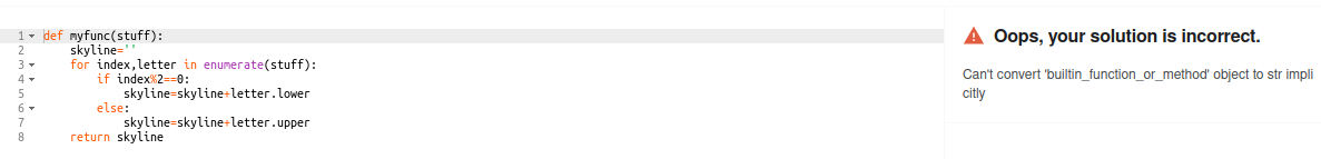 Had issues with code exercise 19: "skyline" - the course is still not ...
