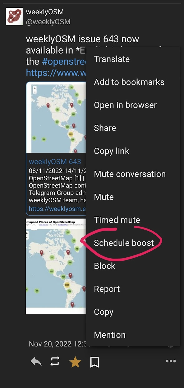 Schedule a boost · Issue #2863 · tuskyapp/Tusky · GitHub