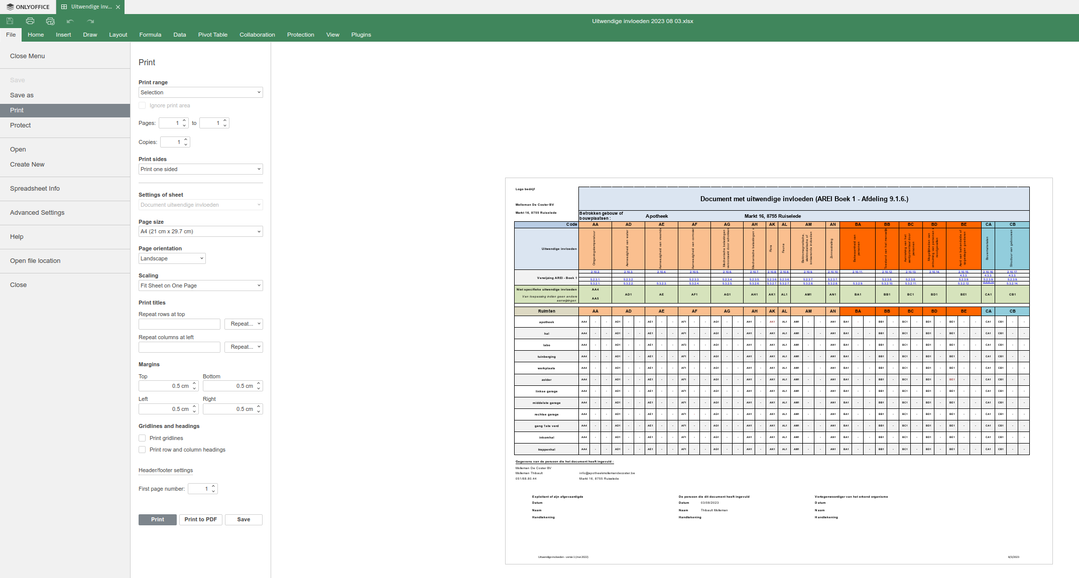 Spreadsheet: printing selection to pdf, prints all sheets instead · Issue #1333 · ONLYOFFICE ...