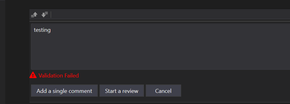 Unable to leave inline comment on some lines · Issue #1731 · github/VisualStudio · GitHub